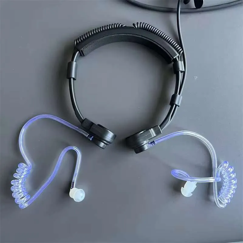 Premium Aviation Headset: Bone Conduction Throat Mic for Pilots ...