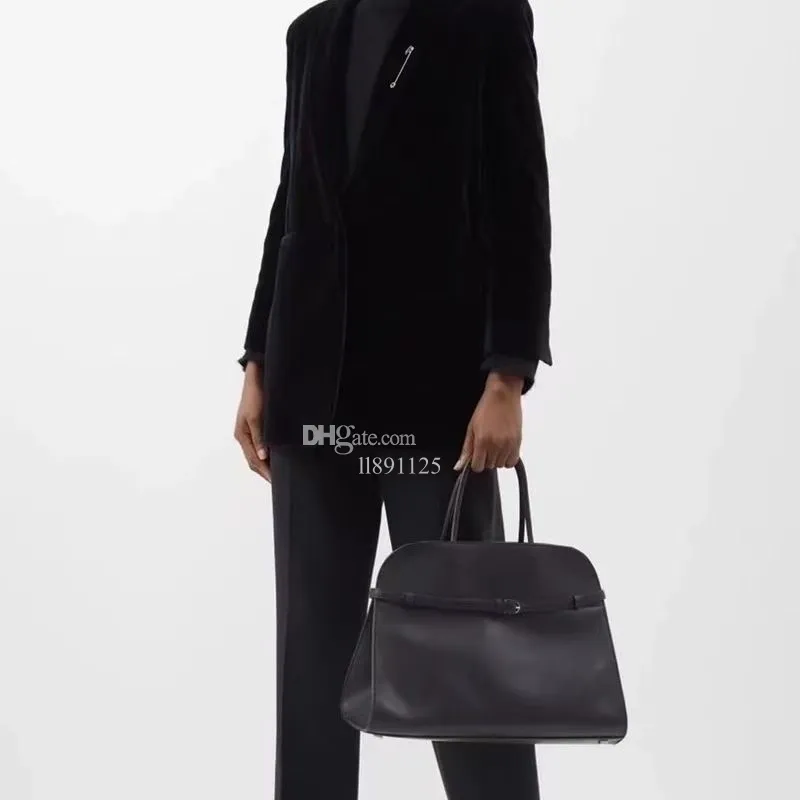 Nyc Minimalist Suede The Row Tote Soft In Leather Top Handle, Designer ...