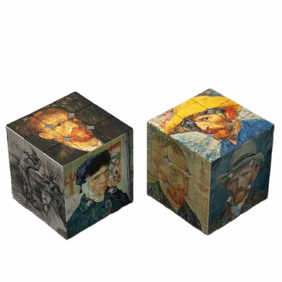 Van Gogh's Cube 3x3x1 Smooth Cube For Beginners And Students Celebrity ...