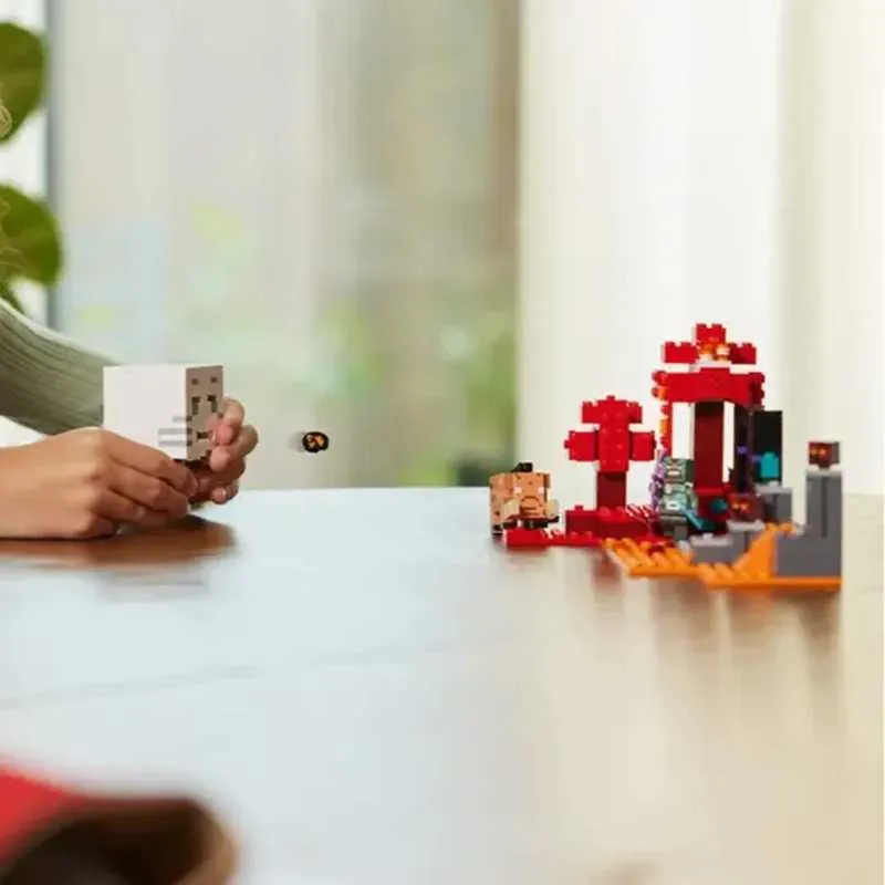 DIY Blocks Build My World Set Nether Portal, Ambush, Crimson Forest ...