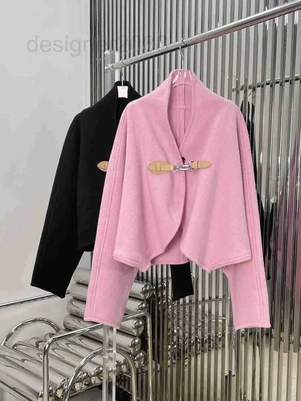 Elegant Wool Cape Cardigan - Designer Women's Shawl, Autumn/Winter ...