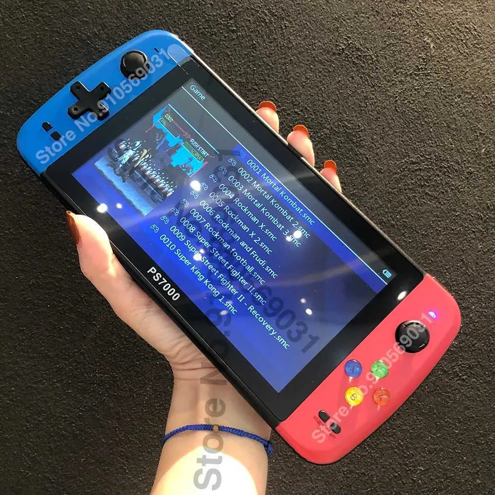 Compact 7 Inch HD Portable Game Console 128 Bit Retro Handheld Game ...