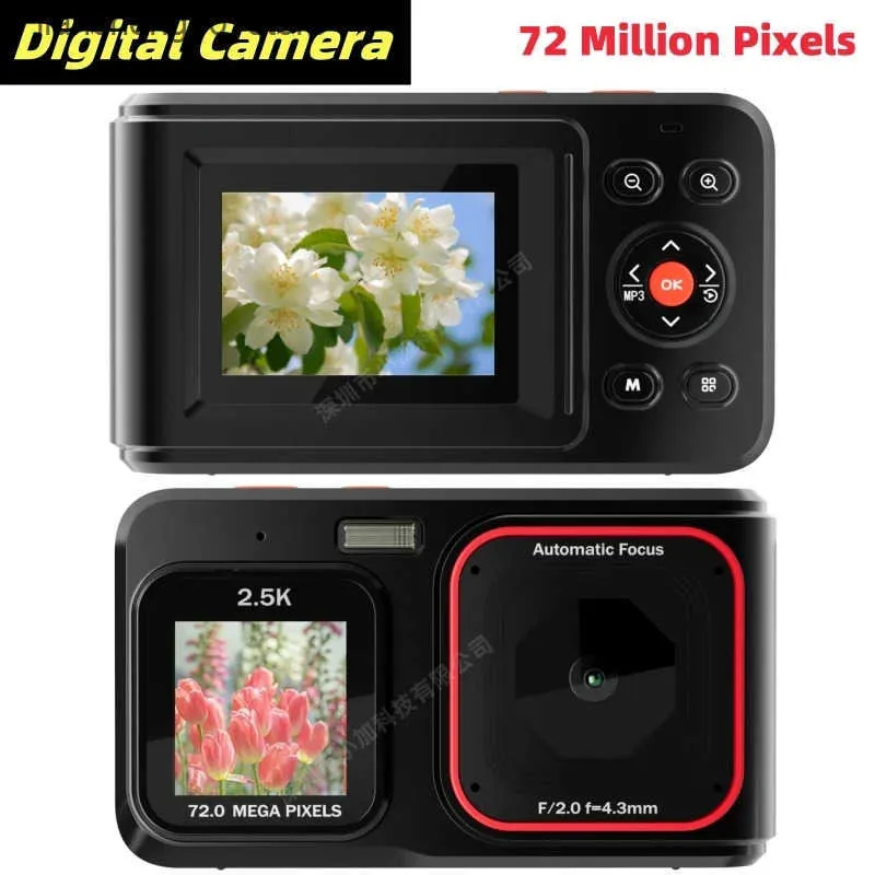 Portable Dual Screen HD 7c Mirrorless Digital Camera With 16x Digtal ...