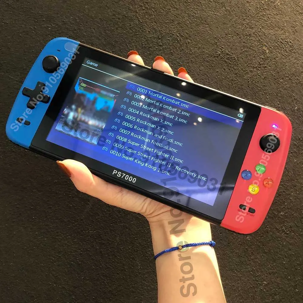 Compact 7 Inch HD Portable Game Console 128 Bit Retro Handheld Game ...