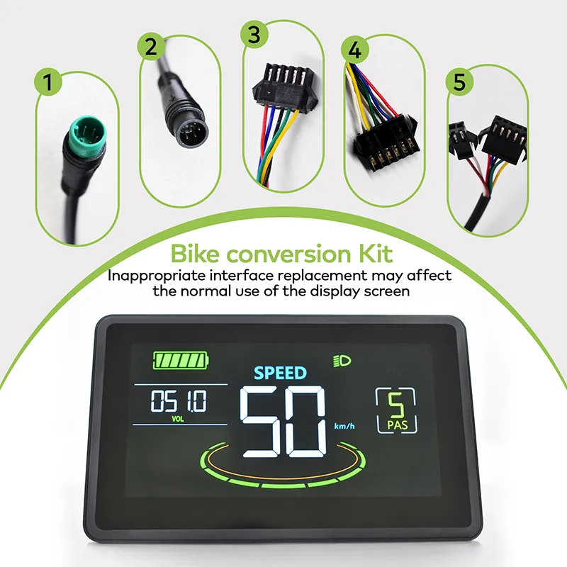 Ebike Speedometer LCD Display Meter 24V 60V, Color Screen E Scooter ...