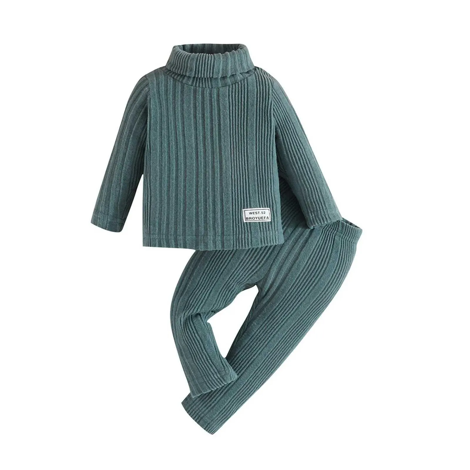 Comfy 2-Piece Outfit: Solid Color Top & Trousers for 24 Month Clothing ...