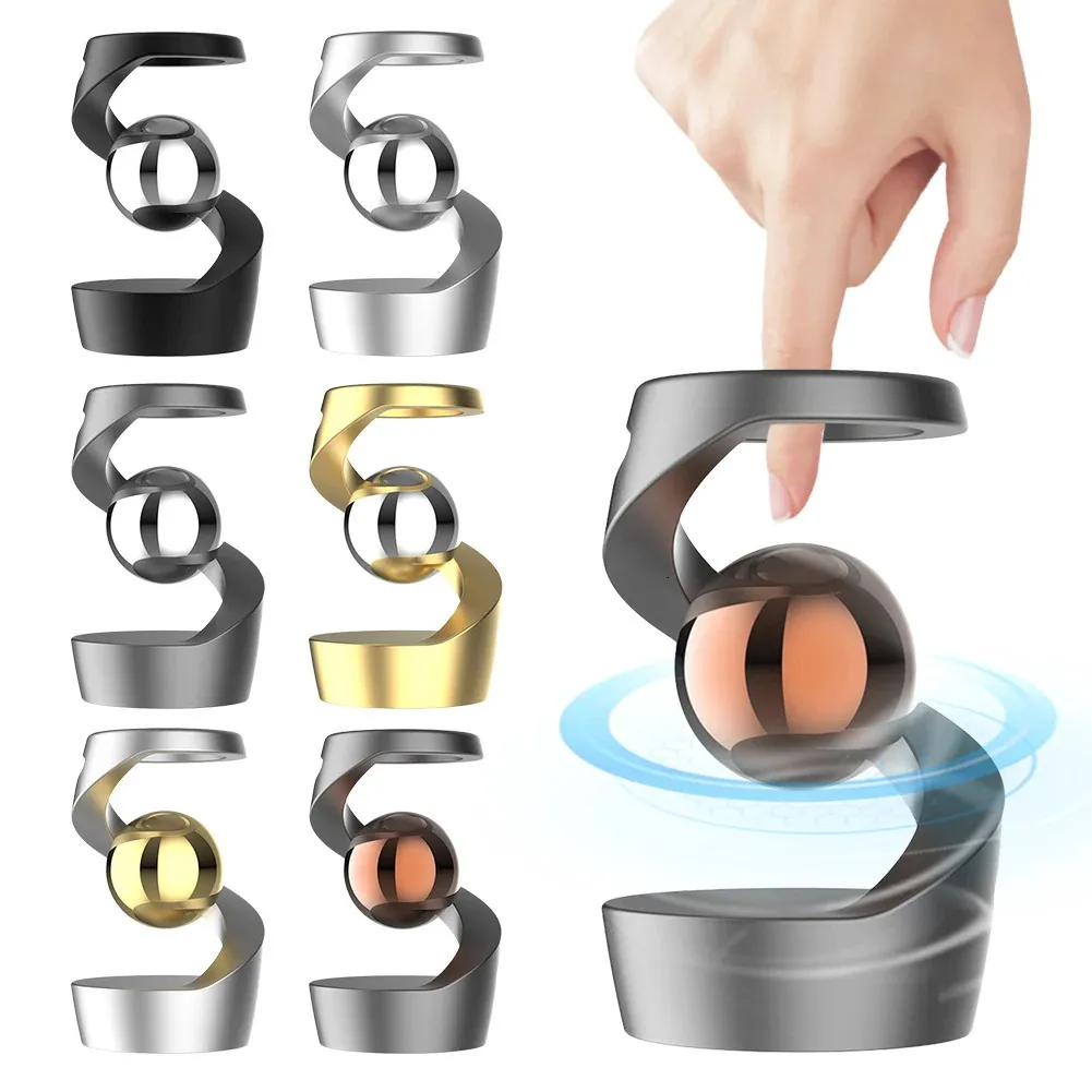 Fidget Spinner Of Metal Kinetic Desk Toy: Suspended Gyroscope, Optical ...