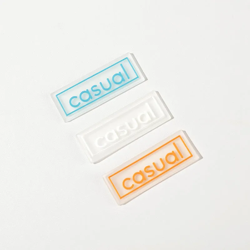 Custom Embossed 3D Small Silicone Rubber Vistaprint Labels For Garments ...