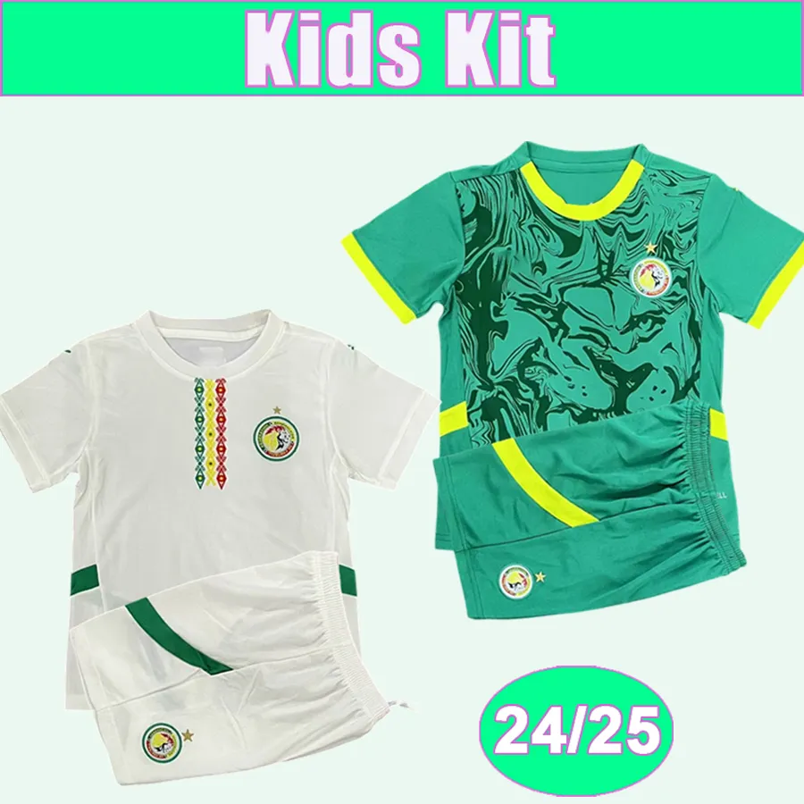 Senegal Kids Soccer Jerseys 2025 National Team Football Shirts Home ...