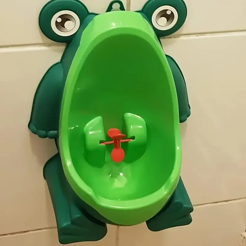 Fun Frog Potty Trainer - Boys Standing Urinal, Wall Mounted, Easy Clean ...