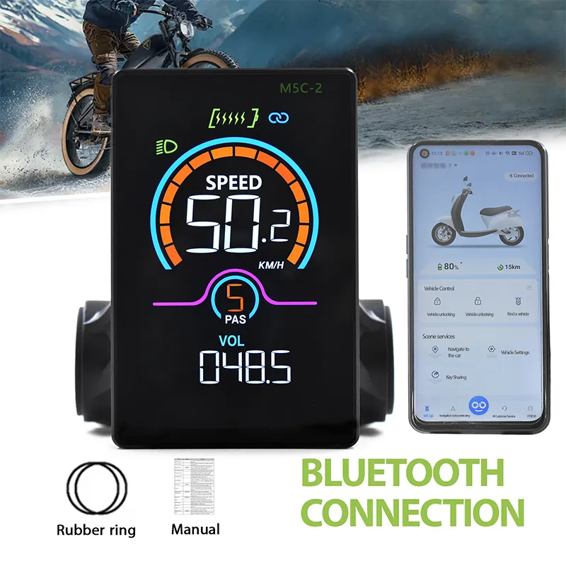 Ebike 24V Multifunctional LCD Display With Bluetooth And USB Charger ...
