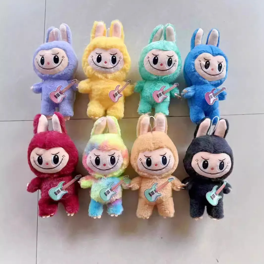 Linda Guitarra Labubu Pop Mart Animales De Peluche 30 Cm Kawaii Plush ...