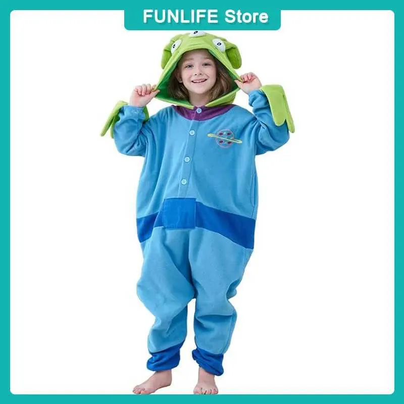 Pajamas Anime Toy Story Alien Jumpsuit Pajama 3 Eyes Alien Cartoon ...
