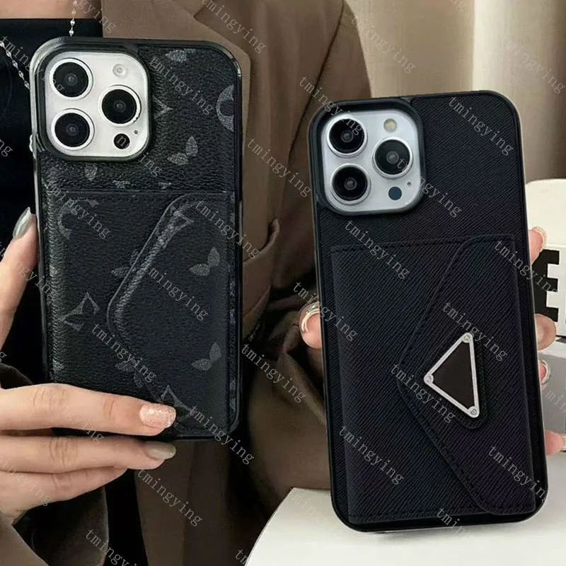 Luxury Leather Wallet iPhone Case - Designer Card Holder Cover for ...