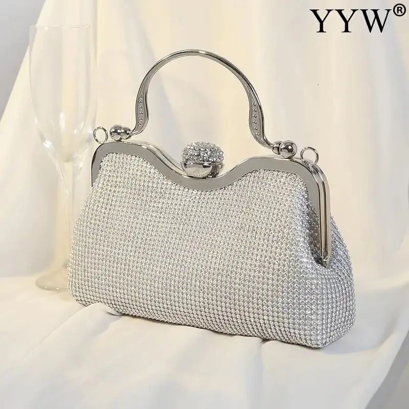 Sparkling Rhinestone Clutch Evening Bag - Premium Party Purse for ...