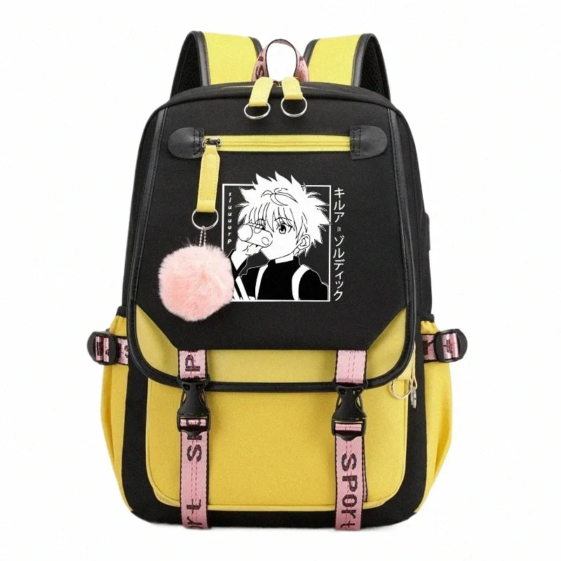 Killua Zoldyck Anime Print Mokuyobi Backpack Stylish School Bag For Men ...