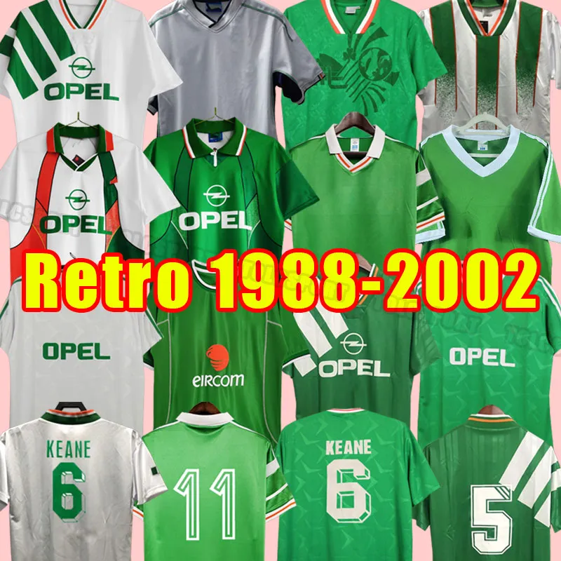 Retro Ireland Soccer Jersey Classic Irish National Team Vintage ...