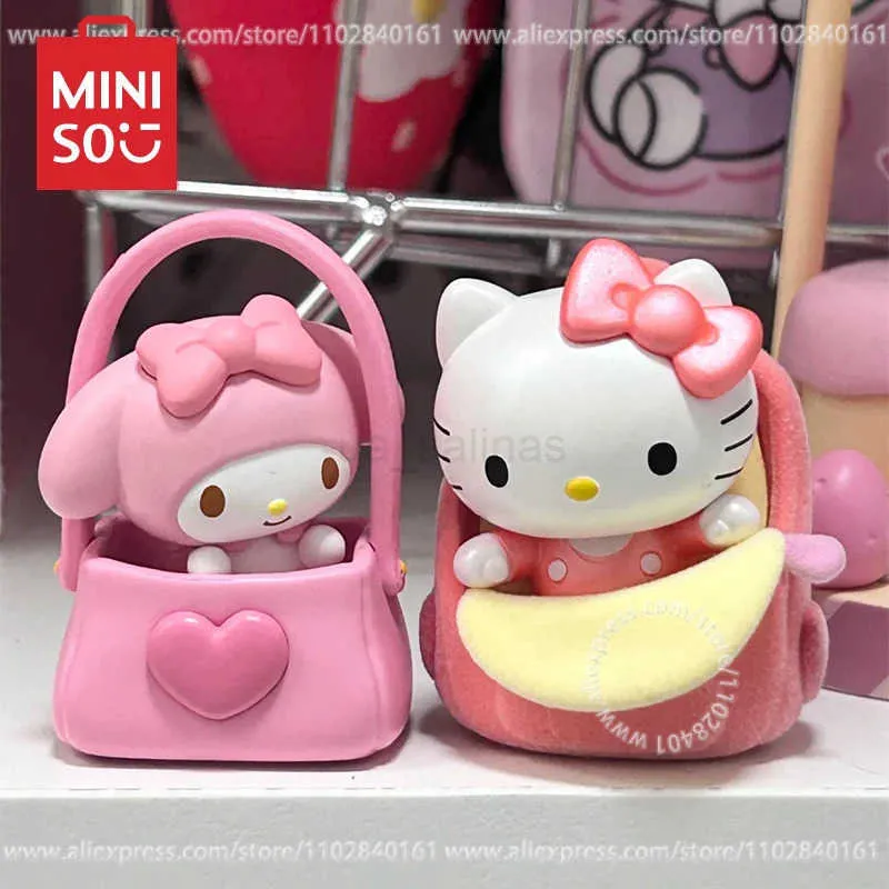 MINISO Blind Box Conspicuous Bag Series Cute Bean Mini Collection Doll ...
