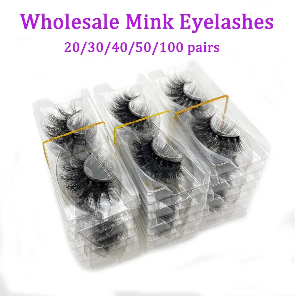 Wholesale 5D Mink Lashes, Natural False Eyelashes, Thick Fake Lashes in ...
