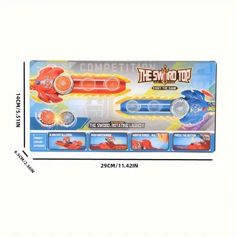 New X-Series Battling Top Set - 2 Spinning Tops, 2 Power Launchers ...