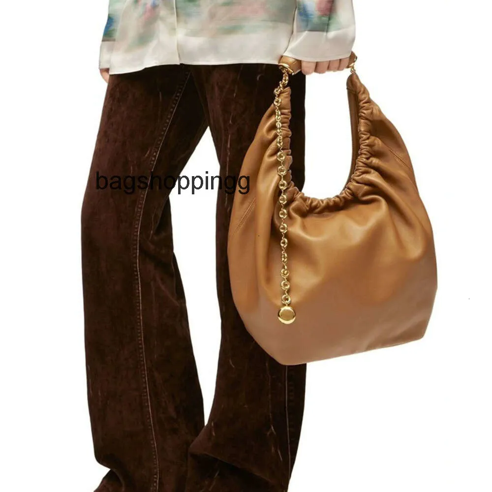 2025 Designer Wrinkleled Leather The Row Tote With Chain Strap For ...