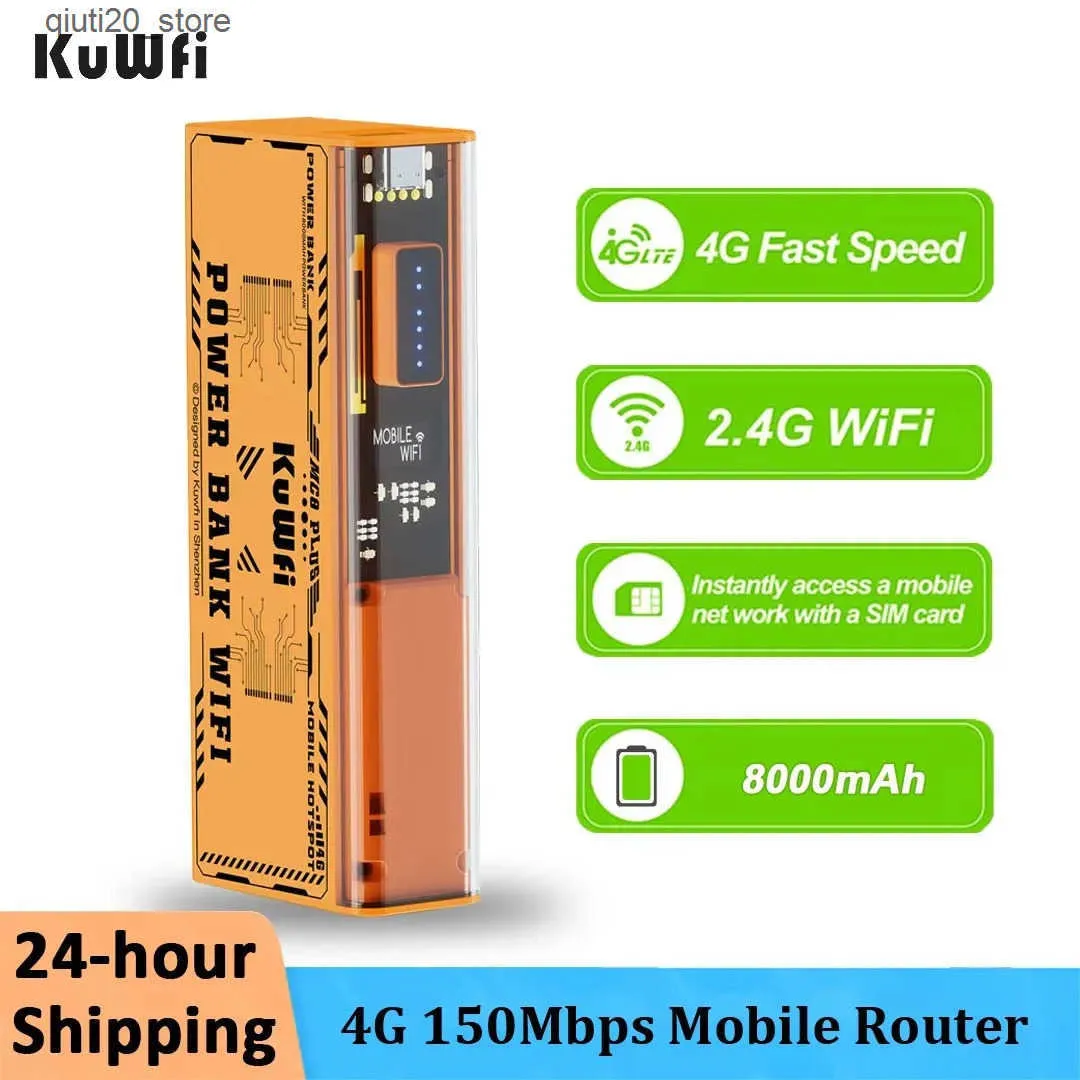 KuWFi 300Mb 4g Modem Router Portable Mini 4G Unlocked MiFi Pocket ...