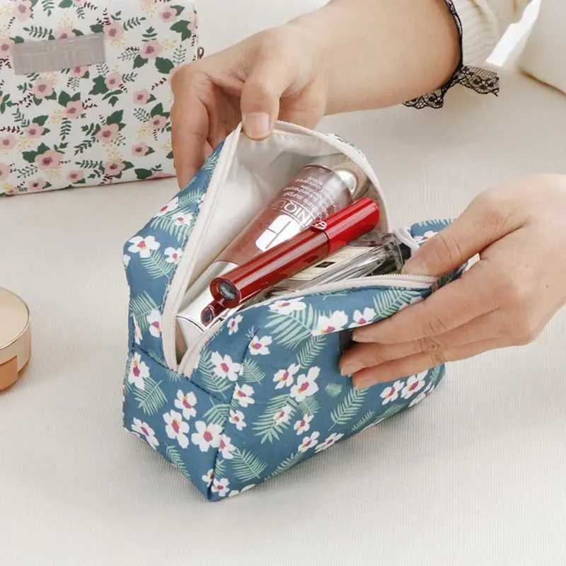 Mini Cosmetic Bag for Purse - Portable Travel Makeup Organizer, Cute ...