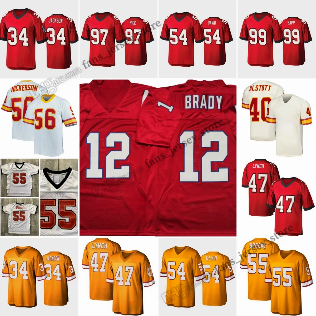 Vintage American Football Shirts Featuring Derrick Brooks, Tom Brady ...
