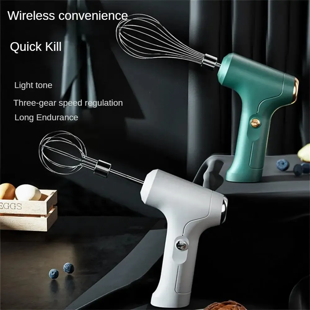 Electric Handheld Mini Cordless Hand Mixer For Food, Cake, And Dough ...
