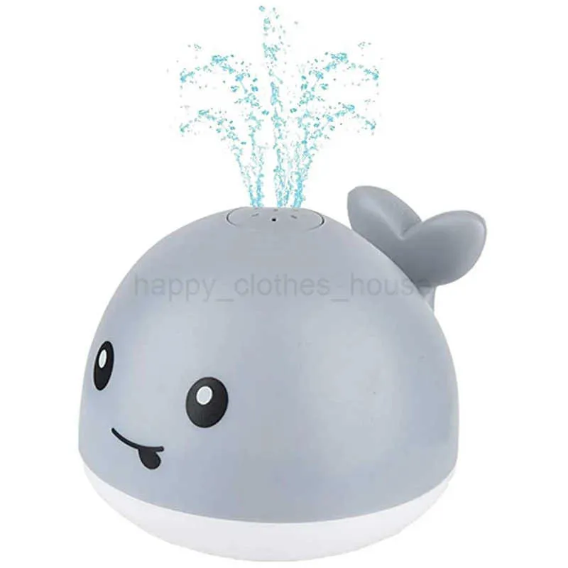 Water Sprinkler Baby Shower Bath Toy Water For Play Light Up Whale Toy ...