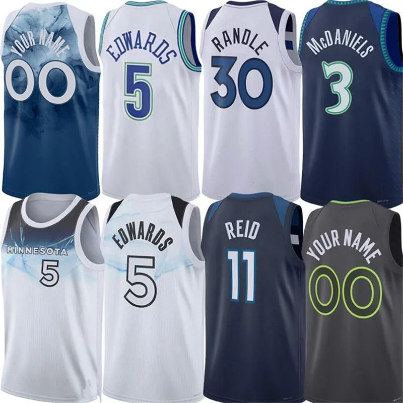 Minnesot Anthony Edwards Timberwolve Basketball Jersey MIN Julius ...