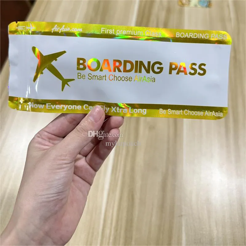 Wholesale Self Sealing Holographic Travel Boarding Pass Suction Packing ...