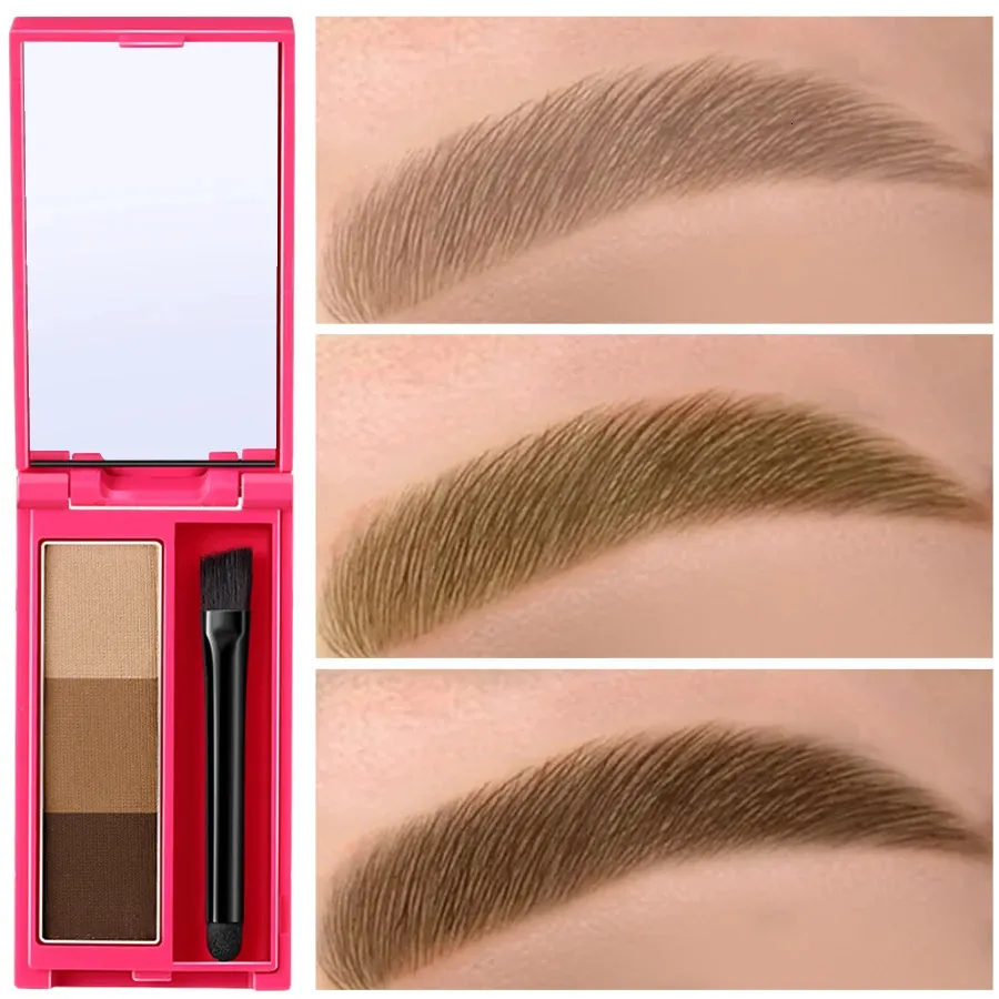 Waterproof Eyebrow Makeup: Professional Eyebrow Powder Palette With ...
