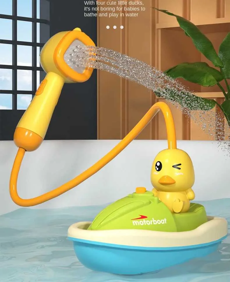 Interactive Electric Spray Duck Bath Toys for Kids - Colorful Water ...