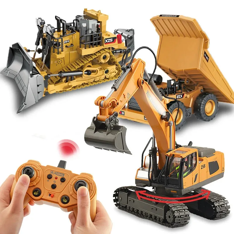 Electric Mini RC Excavator Forklift With Carrier Remote Control Perfect ...