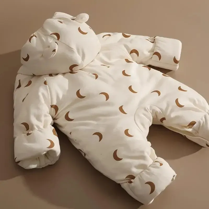 Baby Winter Cotton Padded Jumpsuit with Footbag, Thick Bodysuit, and One-Piece Jacket - Born ...