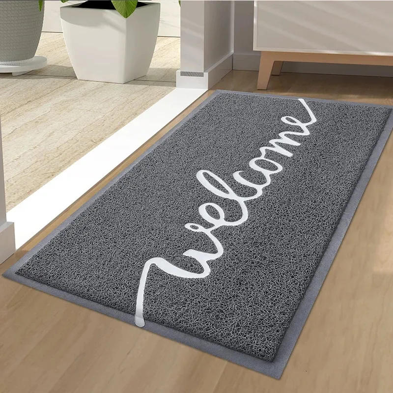 Welcome Entry Mat: Non-Slip, Absorbent & Washable Indoor Door Mat ...