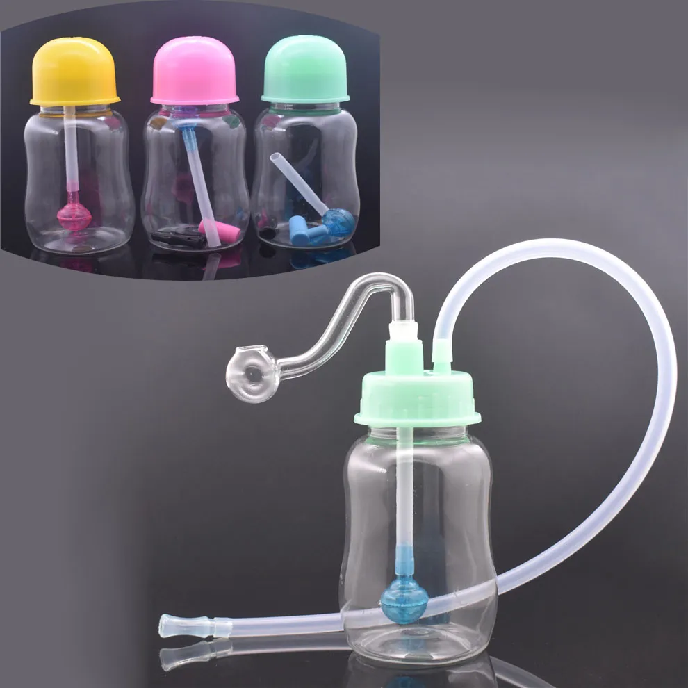 Unbreakable Plastic Oil Burner Bubblers Bong Mini Water Pipes With ...