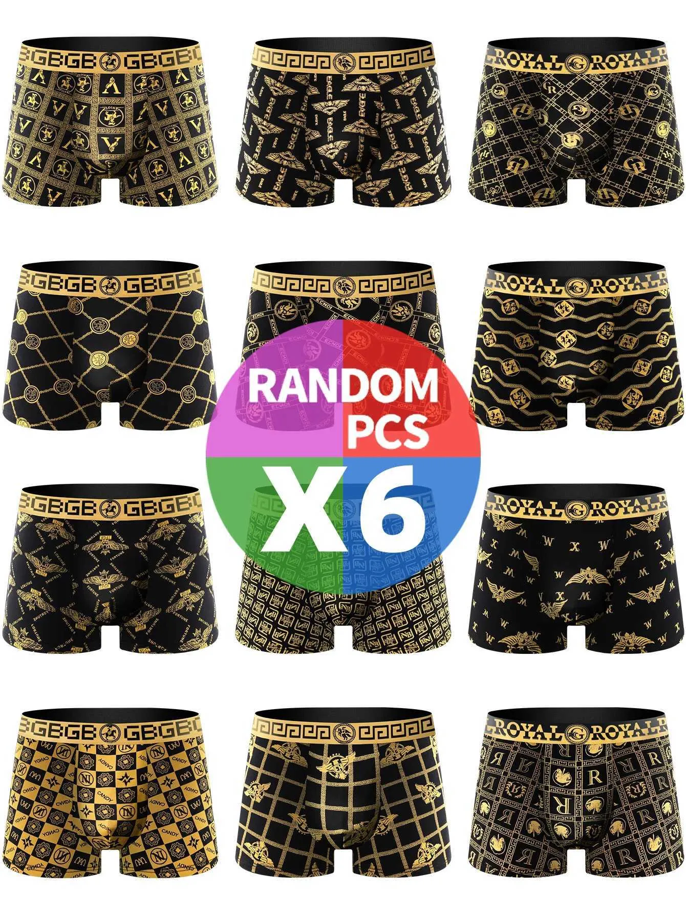6-Piece Men's Breathable Sport Underwear Set - Soft, Comfortable Boxers ...