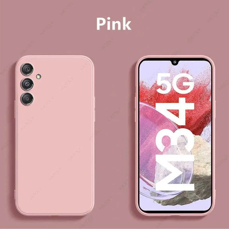 Liquid Silicone Phone Case for Samsung Galaxy M34 M54 A14 A24 A34 A54 ...