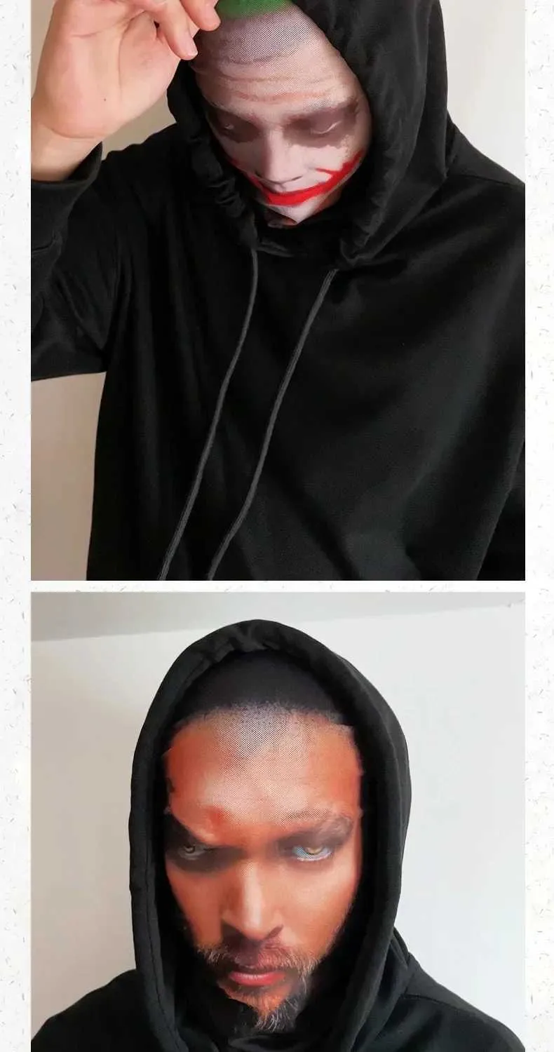 3D Printed Funny Face Mask - Elastic Mesh Full Face Balaclava for ...