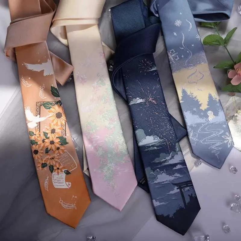 Harajuku Cartoon Zodiac Tie Gift Set Neck Ties For Cosplay, Lolita ...