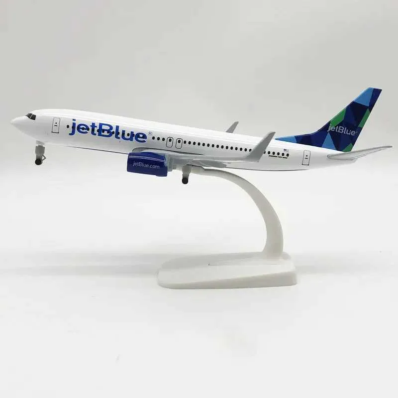 USA JET BLUE Airlines 737 Boeing 747 Metal Model 20cm Alloy Material ...