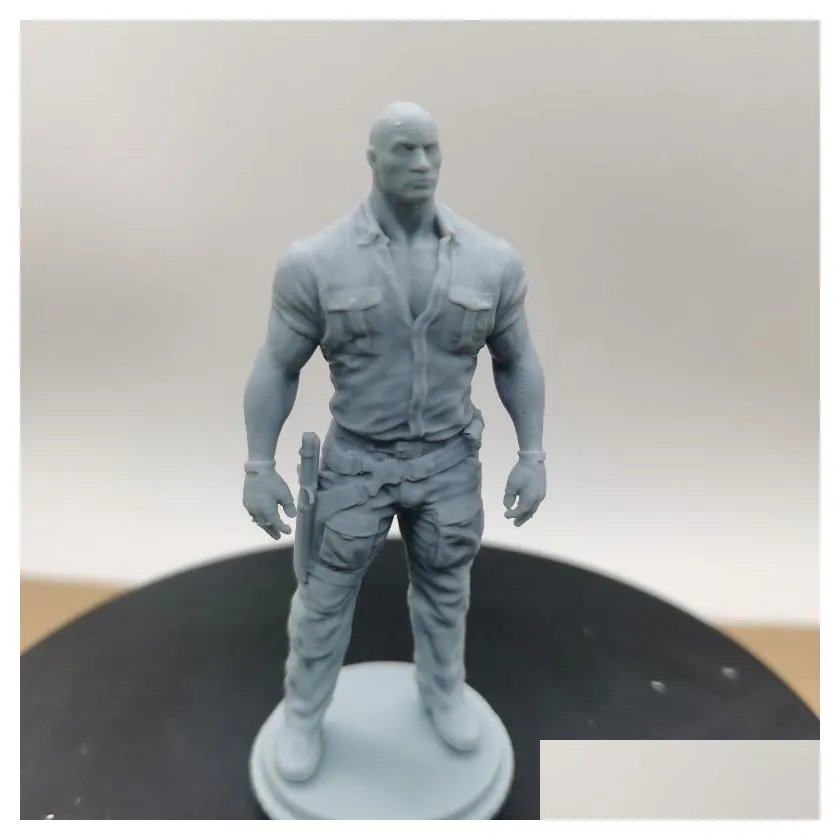 DHgate.com:75mm Unassembled Resin Figure Kit - The Rock DIY Model for ...
