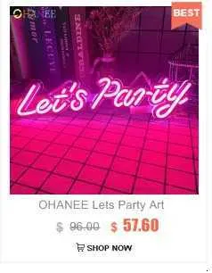 Customized birthday party decoration neon sign LED neon party sign warm ...