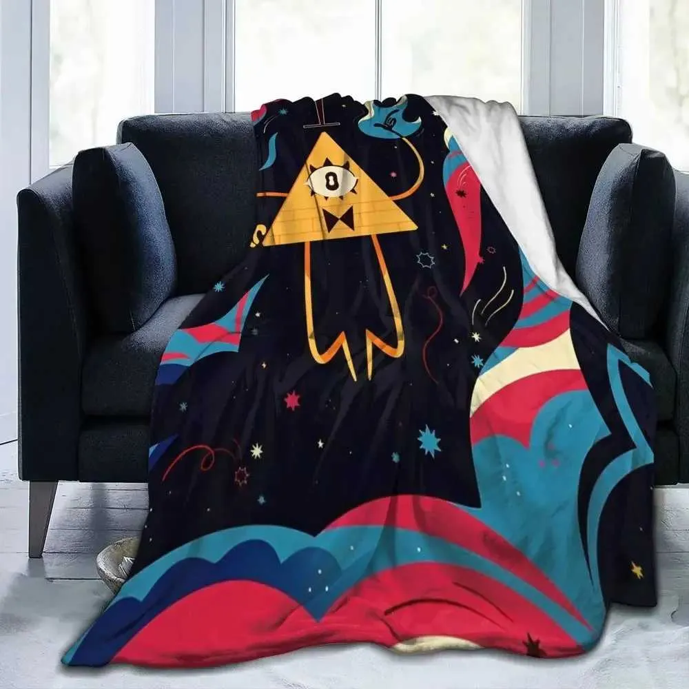Gravity Falls Bill Cipher Knitted Cupcakes And Cashmere Blanket Cartoon ...