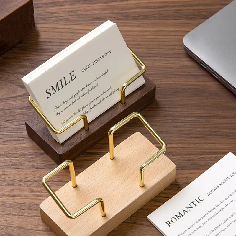High-End Desktop Business Card Holder - Acrylic Display Shelf for Front ...