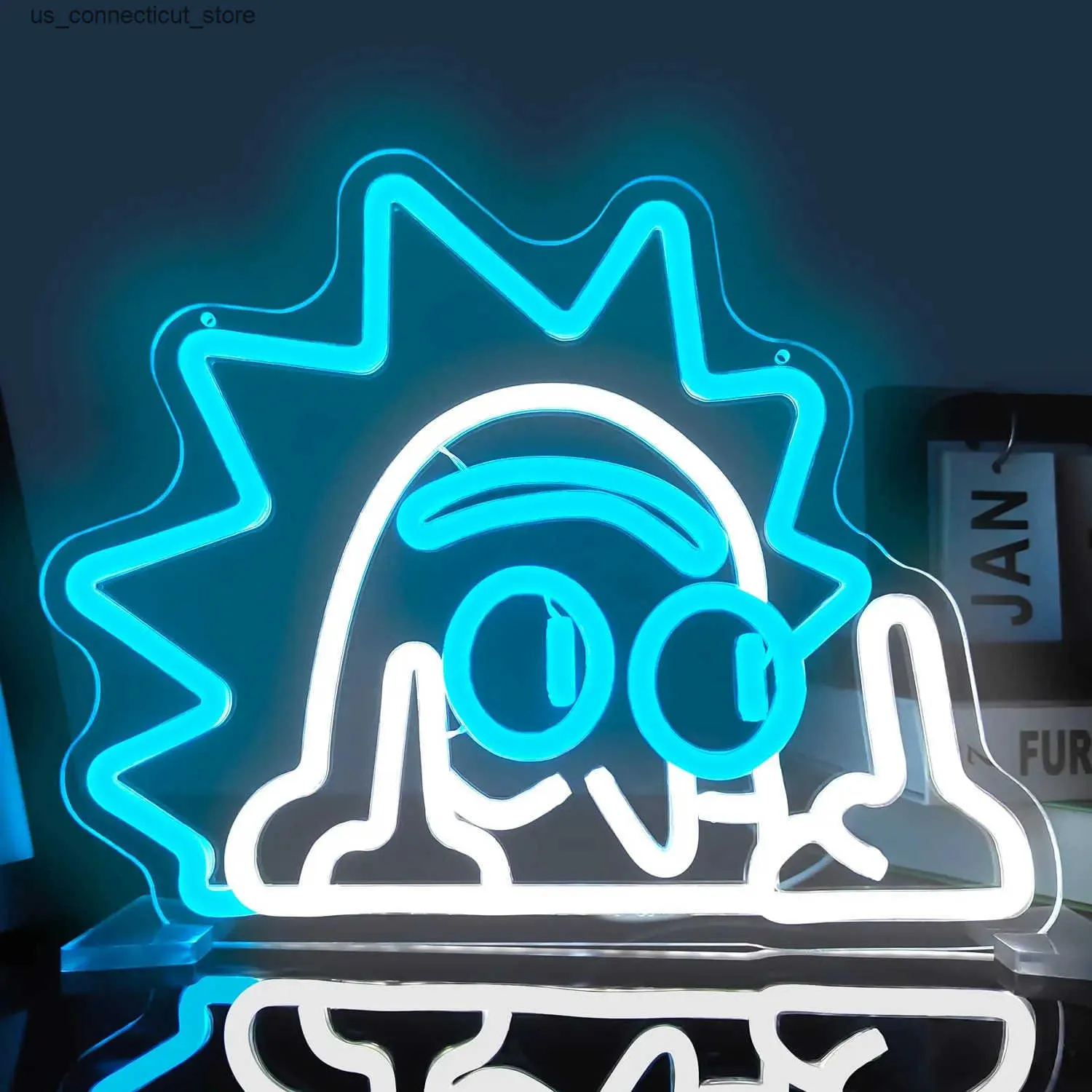 Dimmable LED Tiktok Neon Sign Rick Light For Bedroom, Living Room, Bar ...