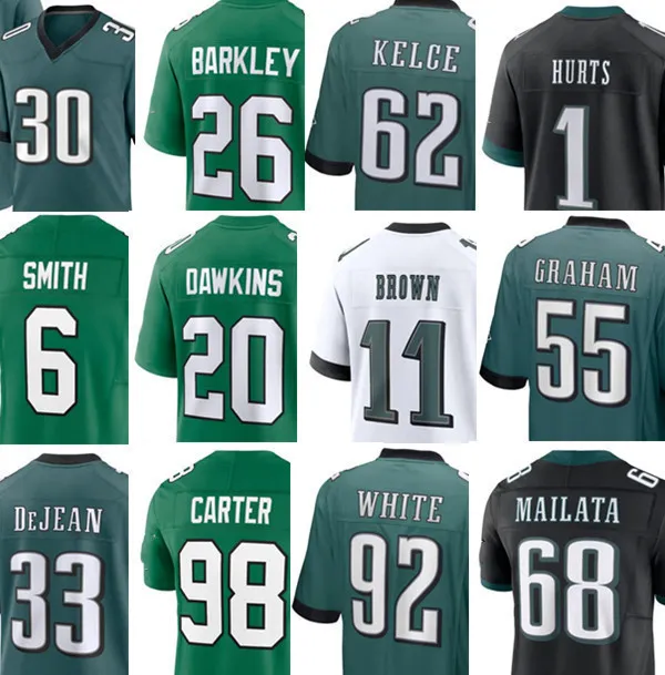 Custom Eagles Personalized Football Shirts Featuring Saquon Barkley ...