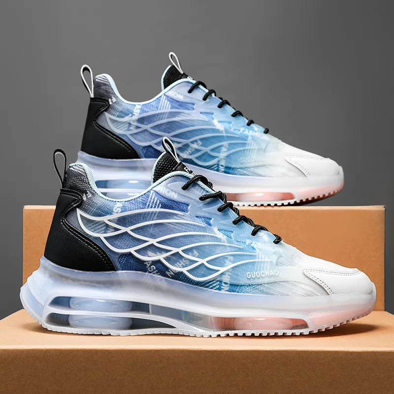 Designer Men's Running Shoes: Trendy Breathable Mesh Low Top Board ...